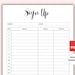 Printable Sign up Sheet Template PDF, Event Sign up Sheet, Sign up List ...