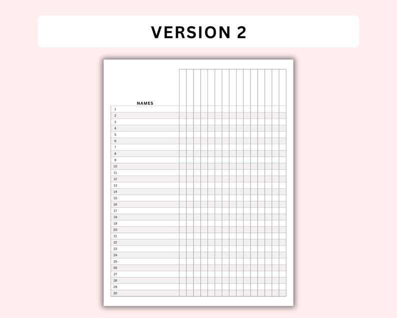 Printable Teacher Gradebook, Class Record, Attendance Log, Classroom ...