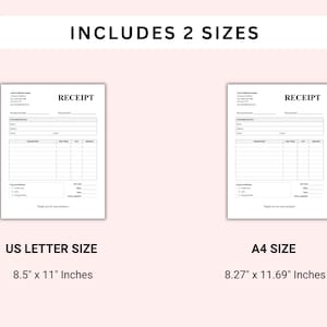 Receipt Template Editable, Printable Sales Receipt Form, Payment ...