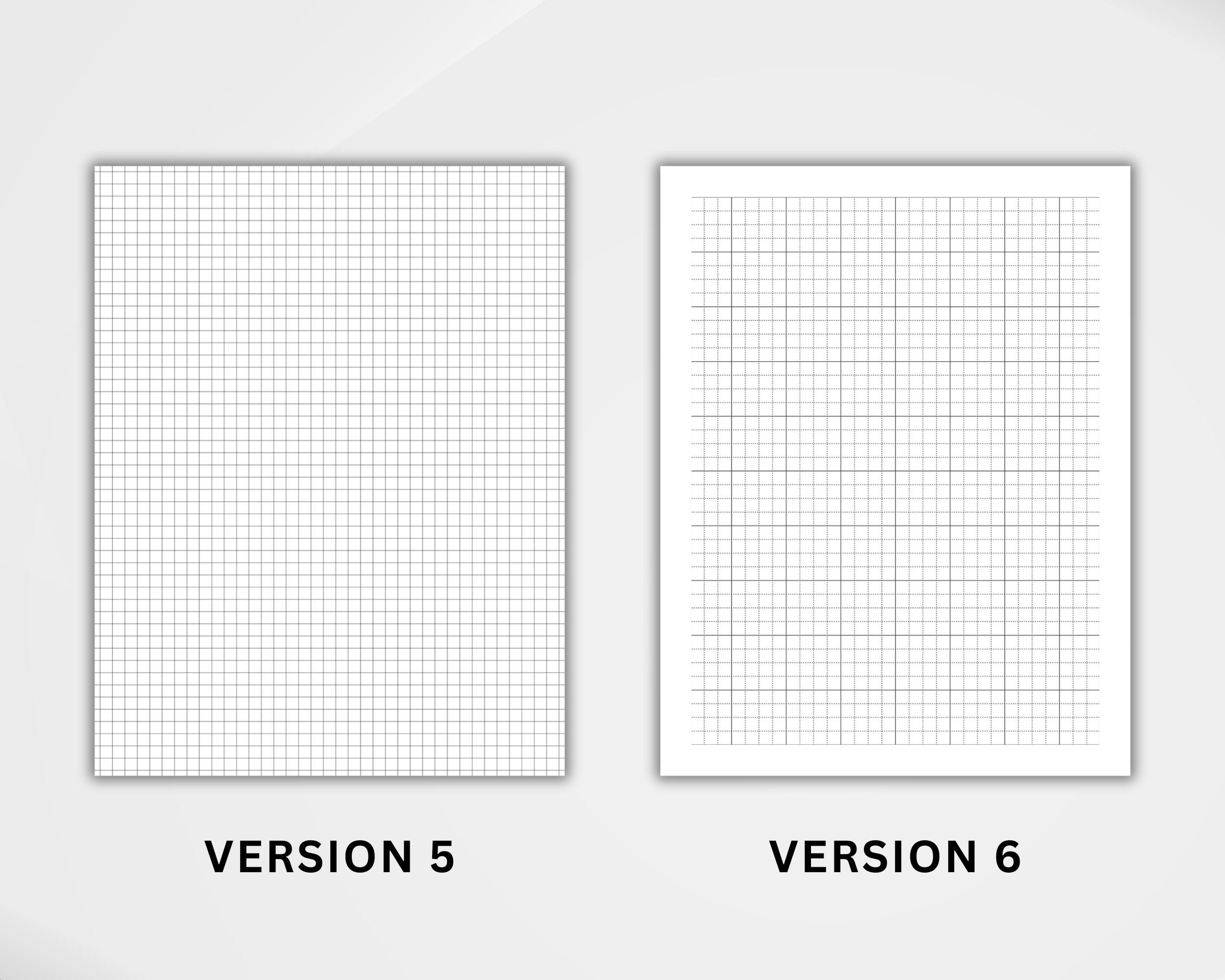 Graph Paper Bundle Printable, Graph Grid Paper, Squared Paper Digital ...