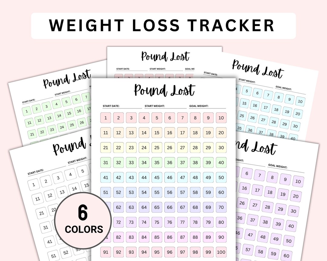 100 Pounds Lost Weight Tracker. 100 Lbs Weightloss Journal. Weightloss ...