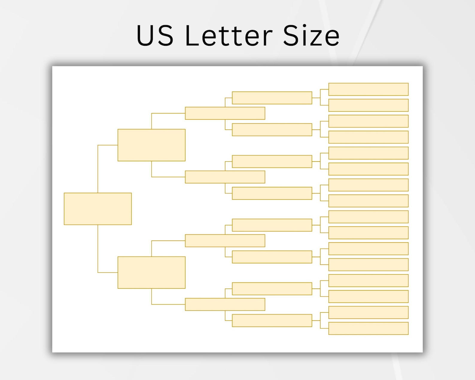 5-generation Family Tree Chart, Printable Genealogy Template, Ancestry ...