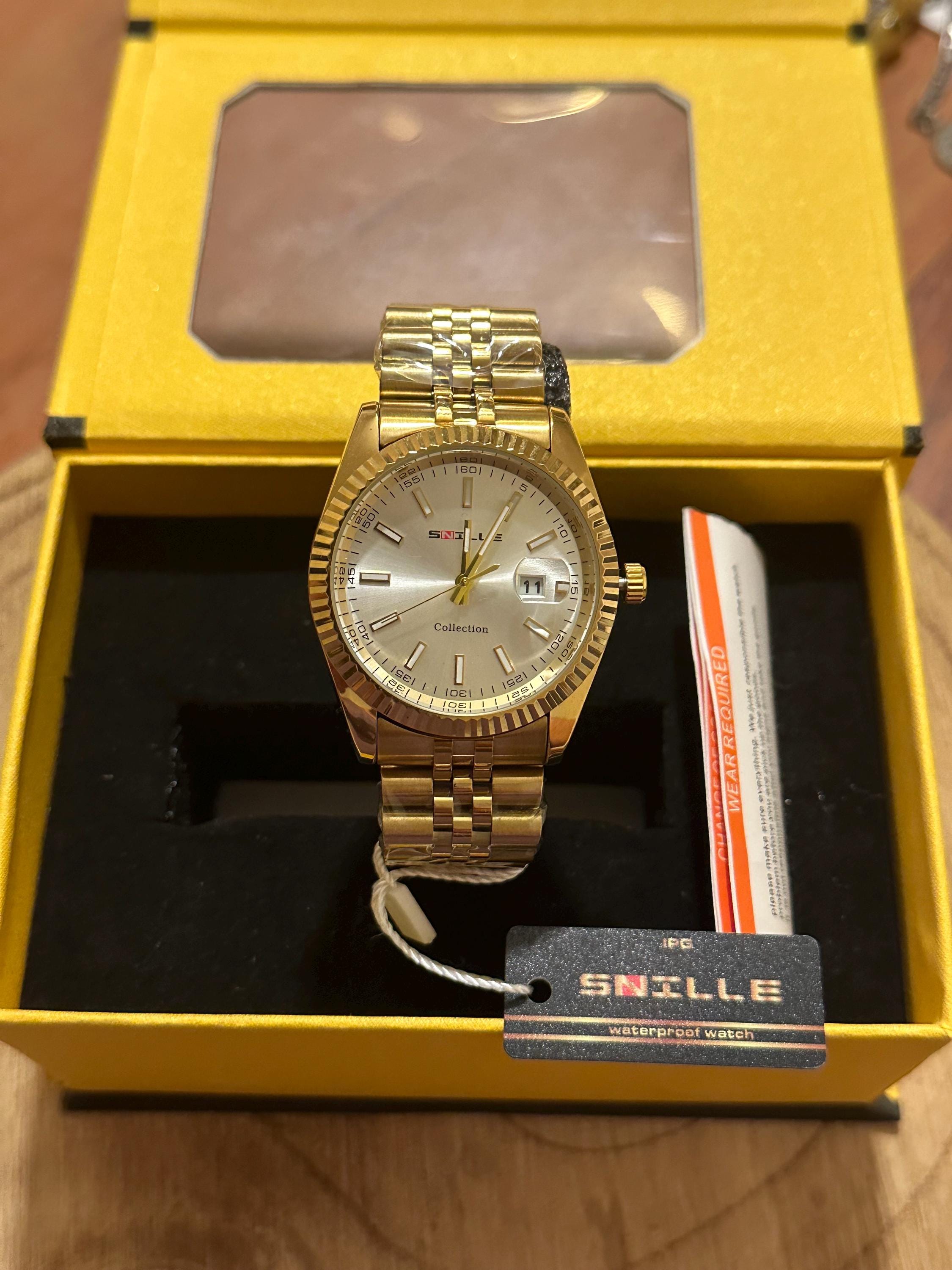 SNILLE WATERPROOF Watch WATERPROOF Wrist Watch New Unisex Automatic - Etsy