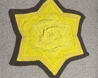 Custom Crochet Star Throw Blanket - Etsy