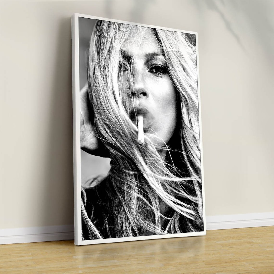 Kate Moss Poster, Feminist Wall Art, Black and White Prints, Kate Moss ...
