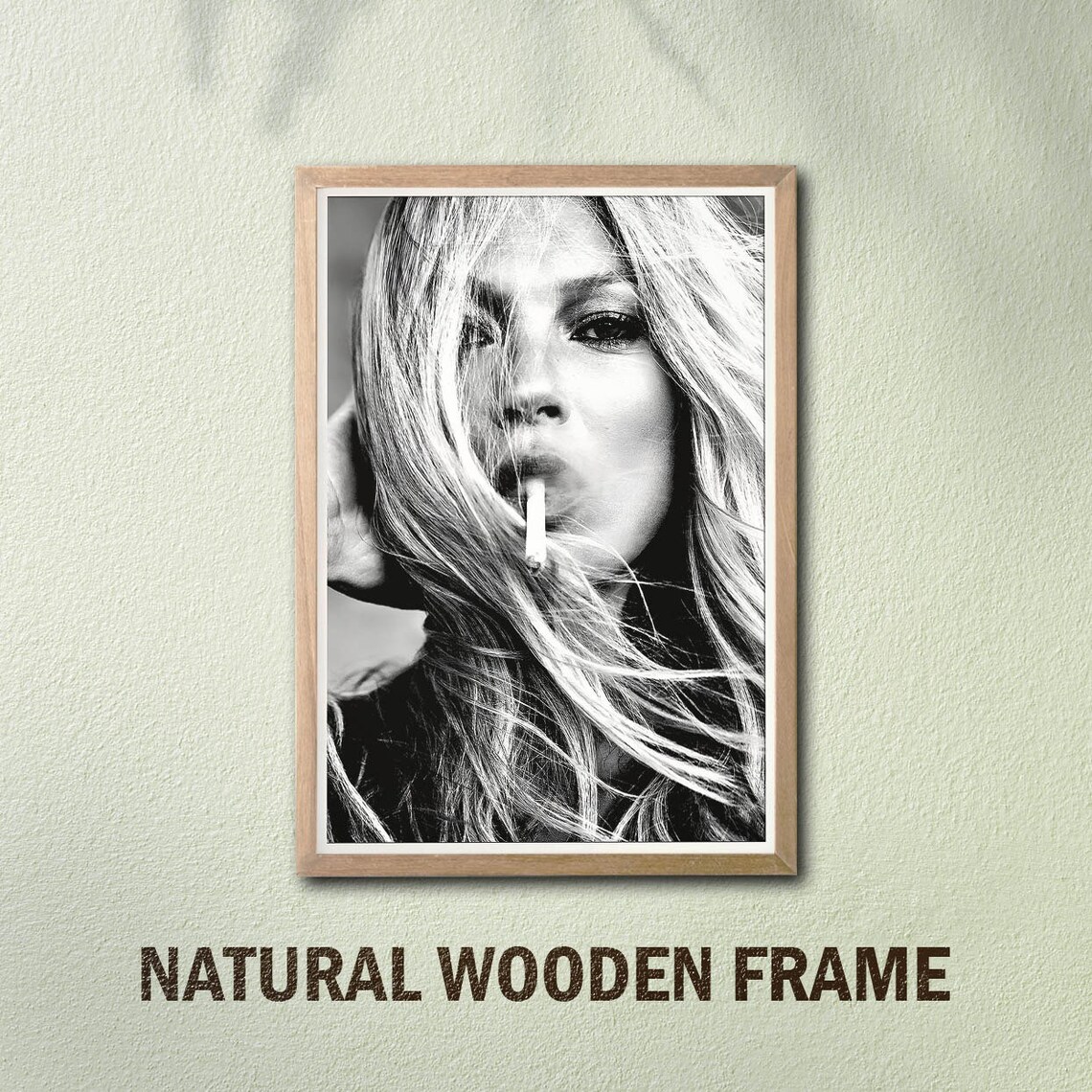 Kate Moss Poster, Feminist Wall Art, Black and White Prints, Kate Moss ...