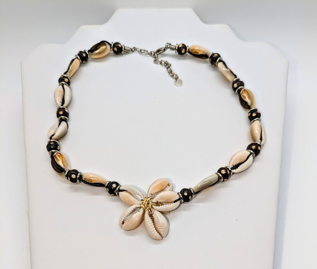 Sea Shell Choker/vintage 2000 Choker/beach Jewelry/sea Shell Necklace ...