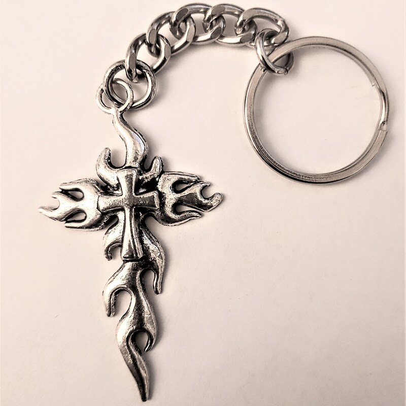 Flaming Cross - Etsy