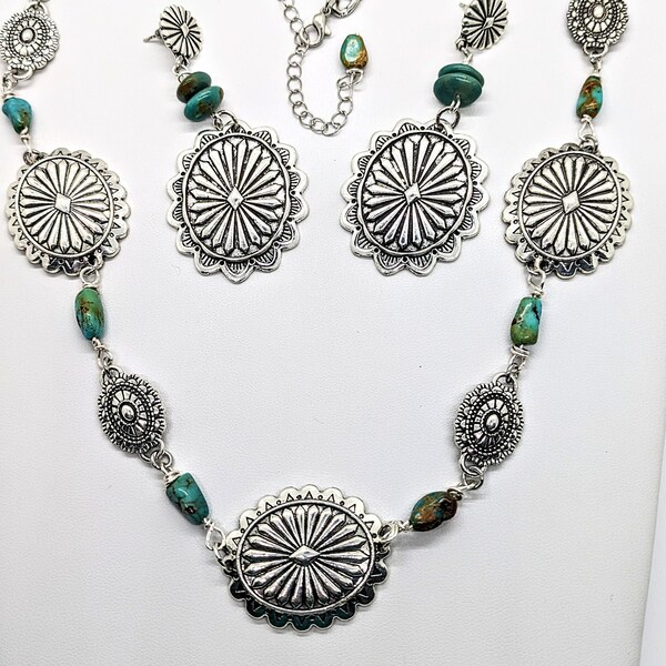 Turquoise Concho - Etsy