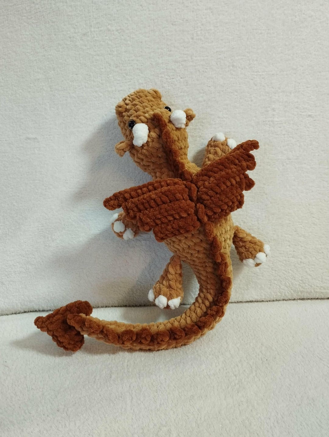 Handmade Crocheted Dragon Plush Toy Made in France - Etsy