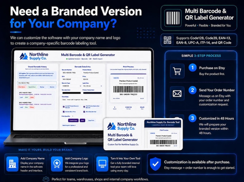 Multi Barcode & QR Label Generator – Printable Product Label Maker ...