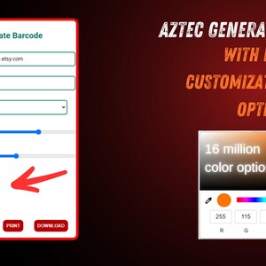Aztec Barcode Generator | Faster Scanning Speed Than a QR Code - Etsy