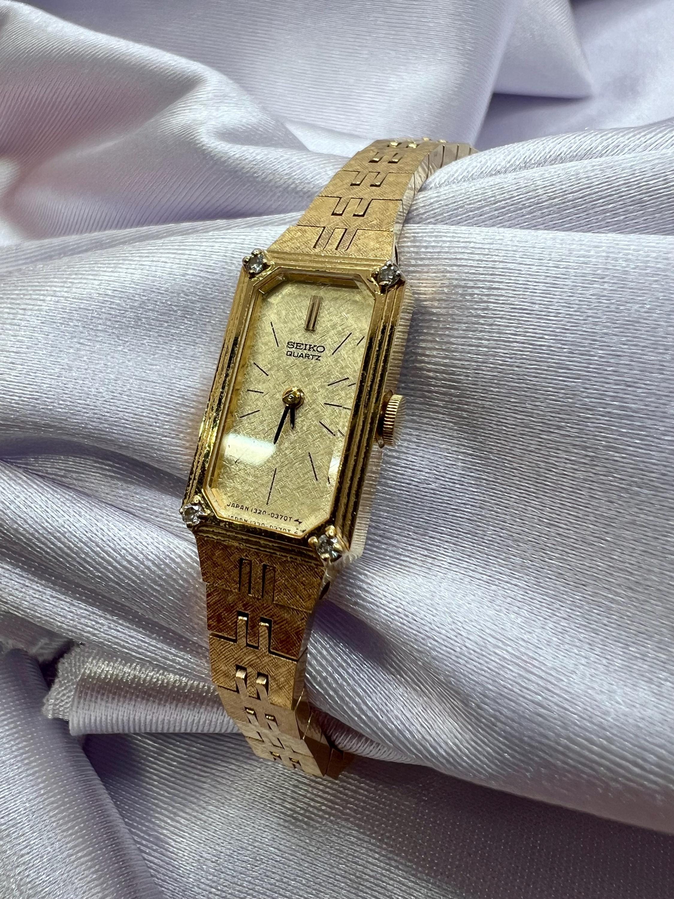 Vintage 1980s Gold Tone Seiko Women's Watch Classy Elegant Oldmoney ...
