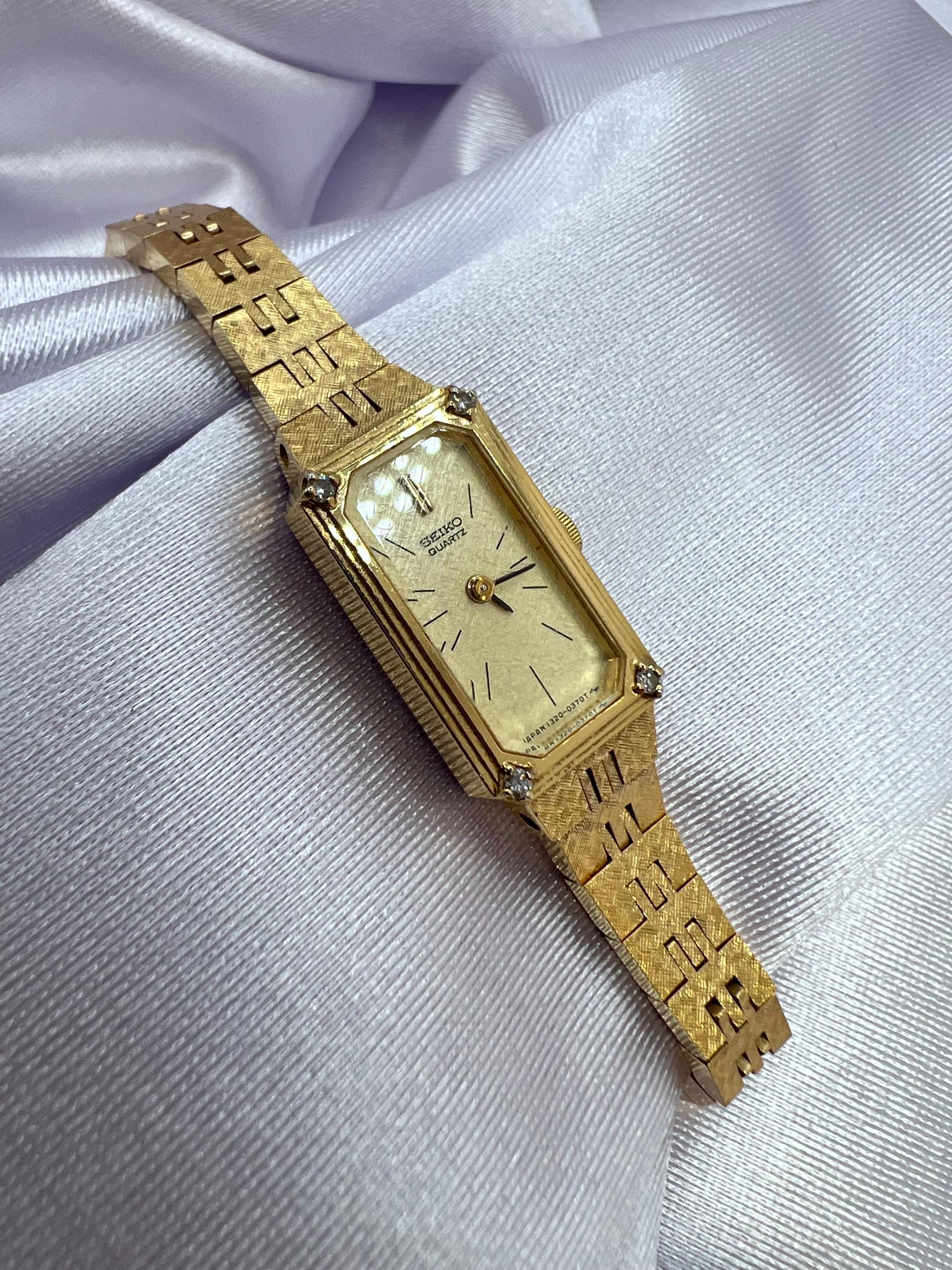 Vintage 1980s Gold Tone Seiko Women's Watch Classy Elegant Oldmoney ...
