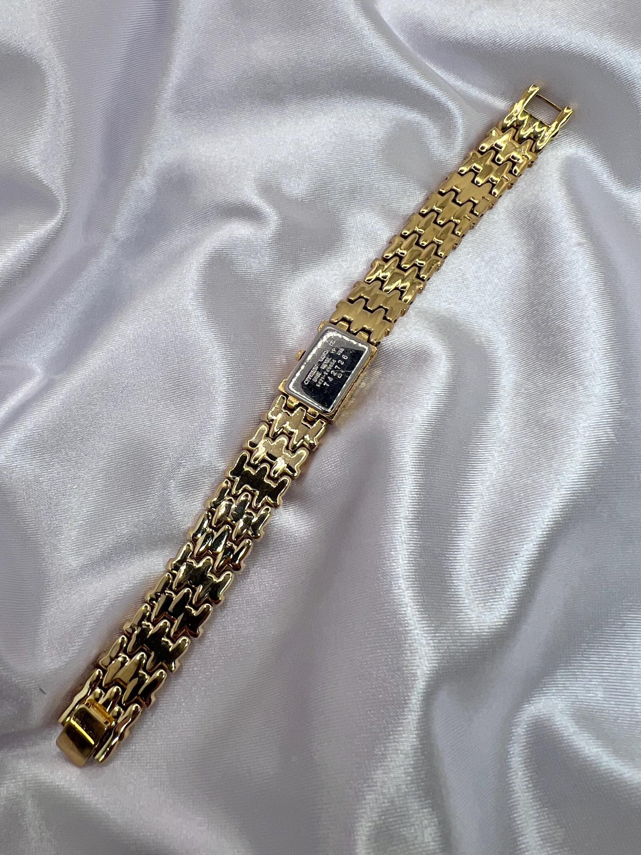 Vintage Women’s Dainty, Peek-a-boo, Citizen Elegance Gold Tone Watch ...
