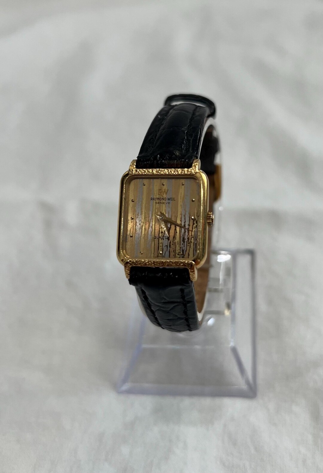 Womens/ladies RAYMOND WEIL Tank 18K Gold Electroplated Watch Classy ...