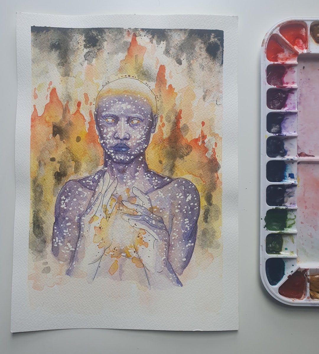 Fire Element Art, Elemental Artwork, Deity Art, God Artwork, Nature ...