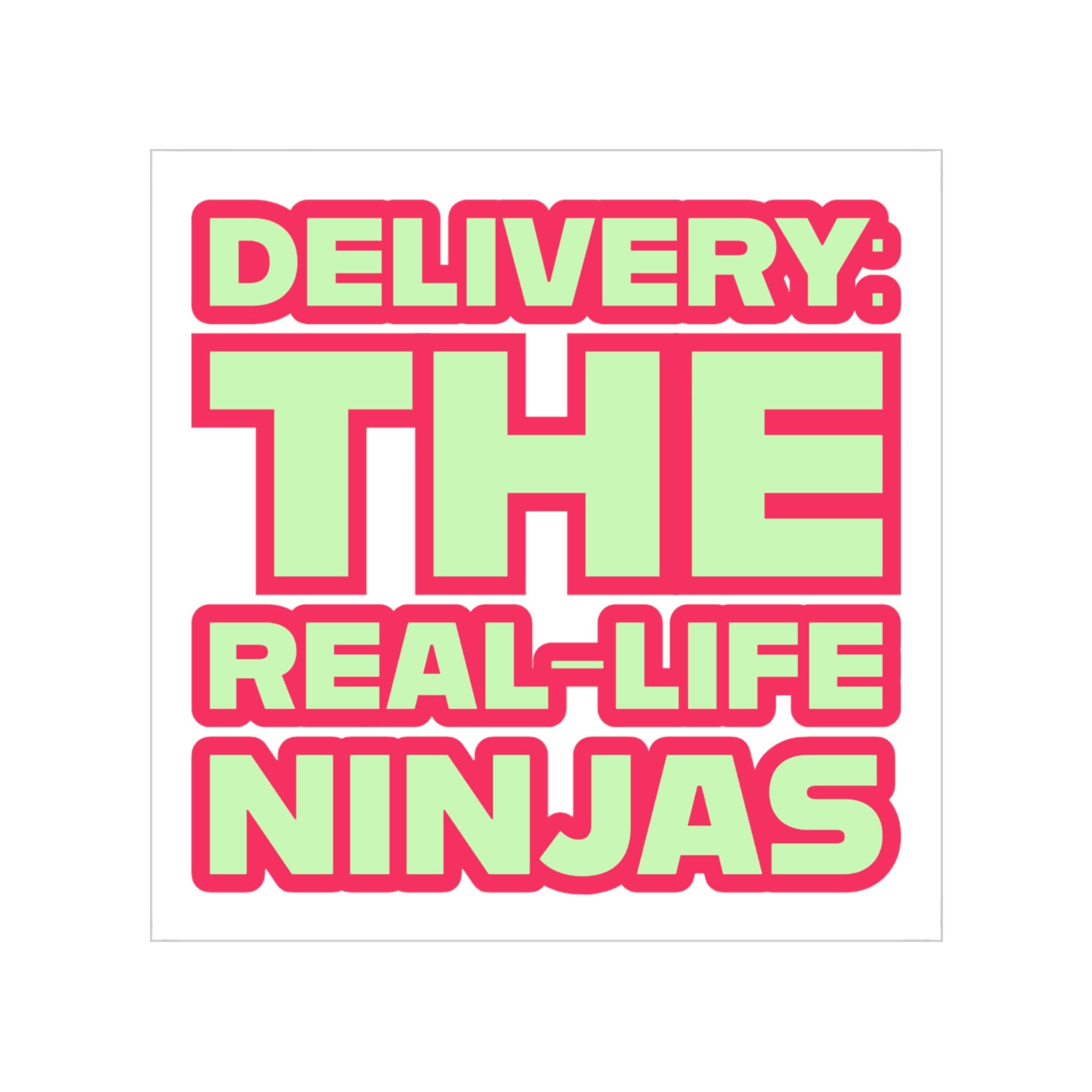 Transparent Funny Bumper Sticker for Delivery Men - Etsy