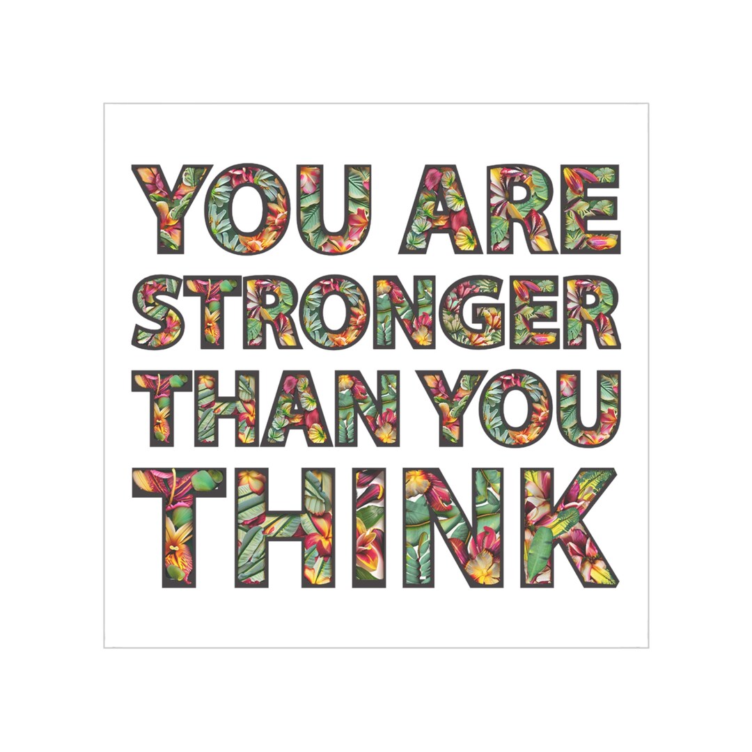 Transparent Bumper Sticker for Your Car Tropical Flower You Are ...