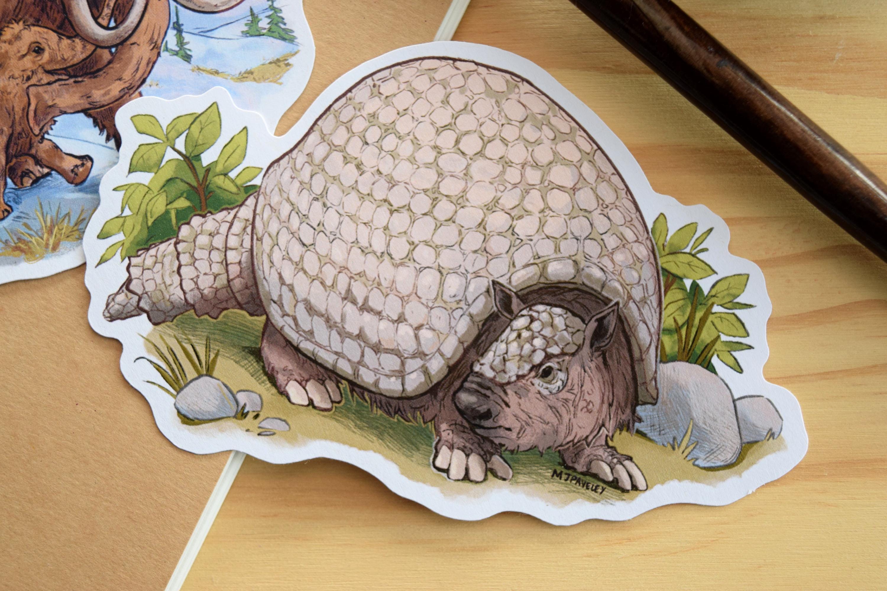 Ice Age Animal Stickers, Woolly Mammoth and Glyptodon - Etsy