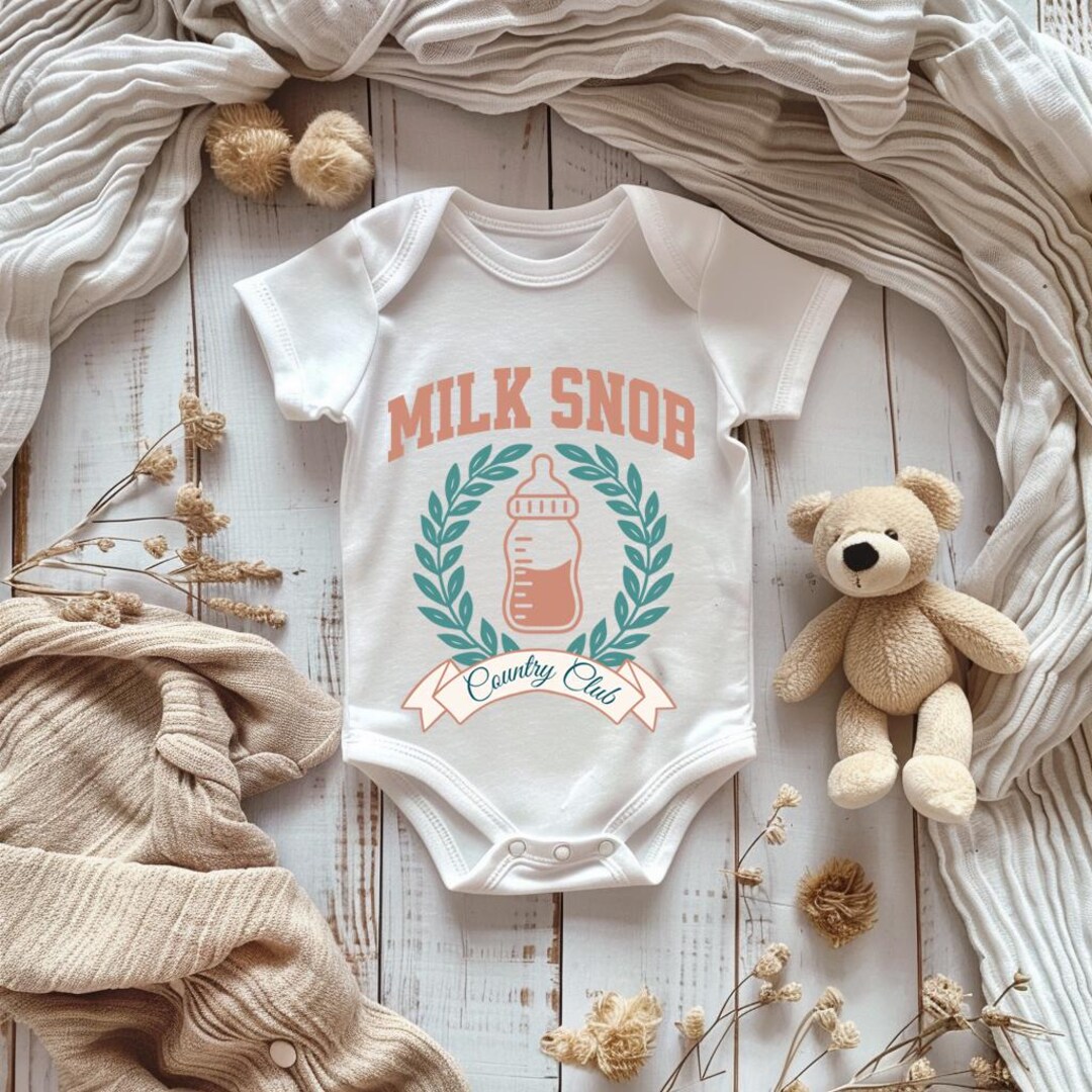 Cute Funny Baby Onesie® Gift, Milk Snob Social Club, Baby Bodysuit ...