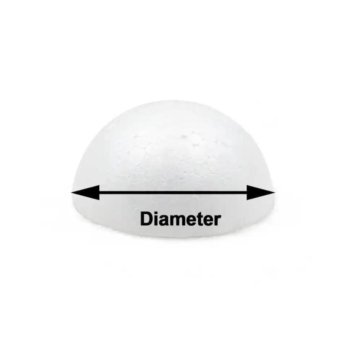 Half Round Solid Polystyrene Styrofoam Foam Balls for DIY Wedding ...