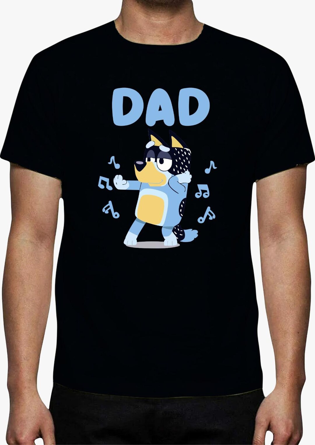 Bluey Dad T-shirt Bandit Dad Top Birthday Christmas Gift Father Day ...
