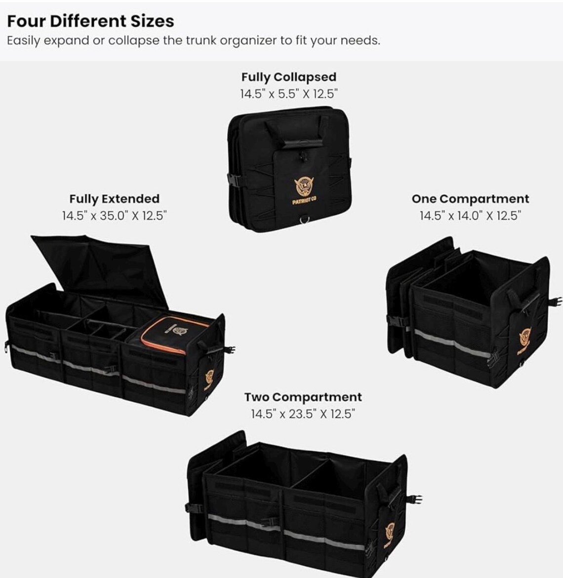 Trunk/car Organizer-best Selling, Collapsible, Multi-compartment With ...