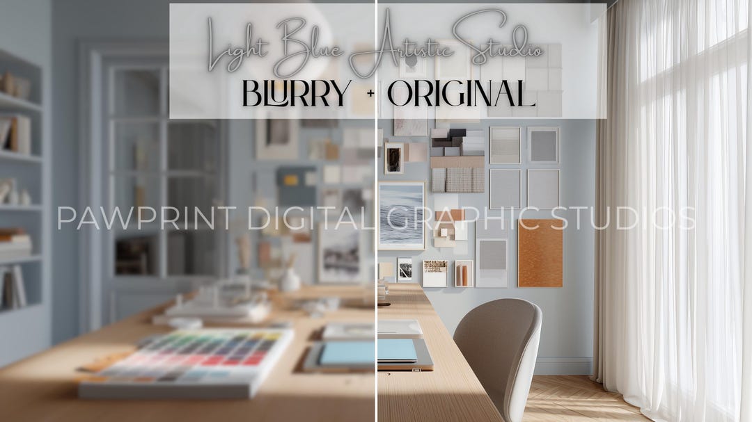 Light Blue Artistic Virtual Background Version 2| Studio Zoom ...