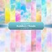 Rainbow Cloud Digital Paper | 20 Gradient Backgrounds | 4095x4095px ...