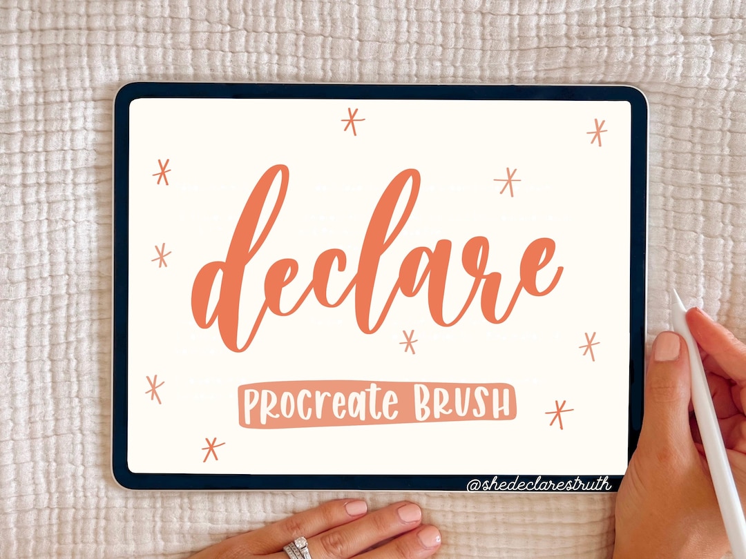 Declare Procreate Brush Marker / Procreate Calligraphy Brush ...