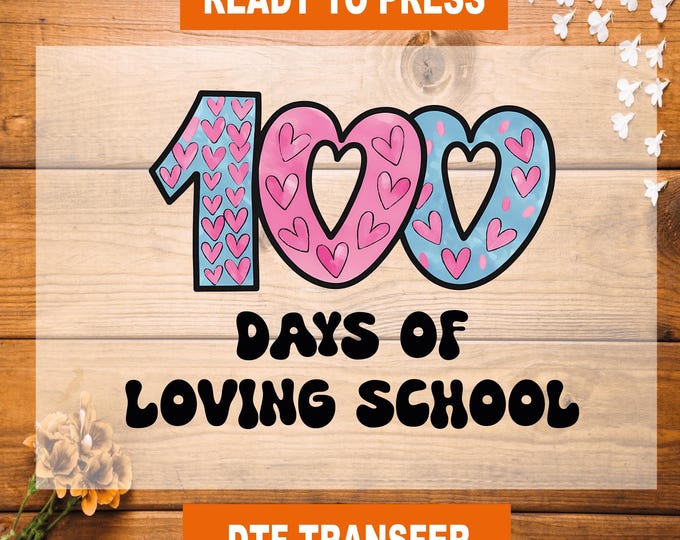 Peace Love 100 Days of School DTF, 100 Days of School DTF, Back to ...