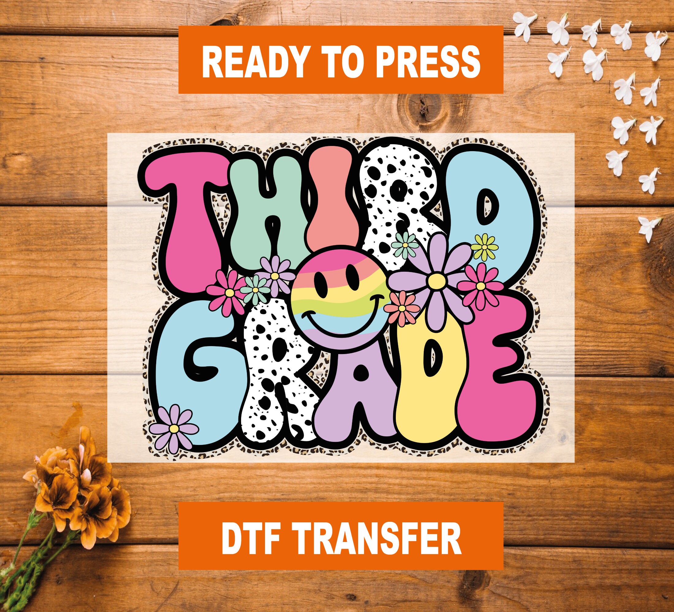 Back to School DTF Transfer, Back to School Ready to Press, Back to ...