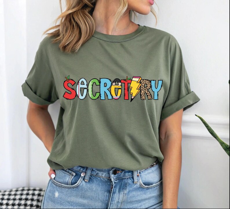 Secretary DTF Transfer, Back to School Ready to Press - Etsy