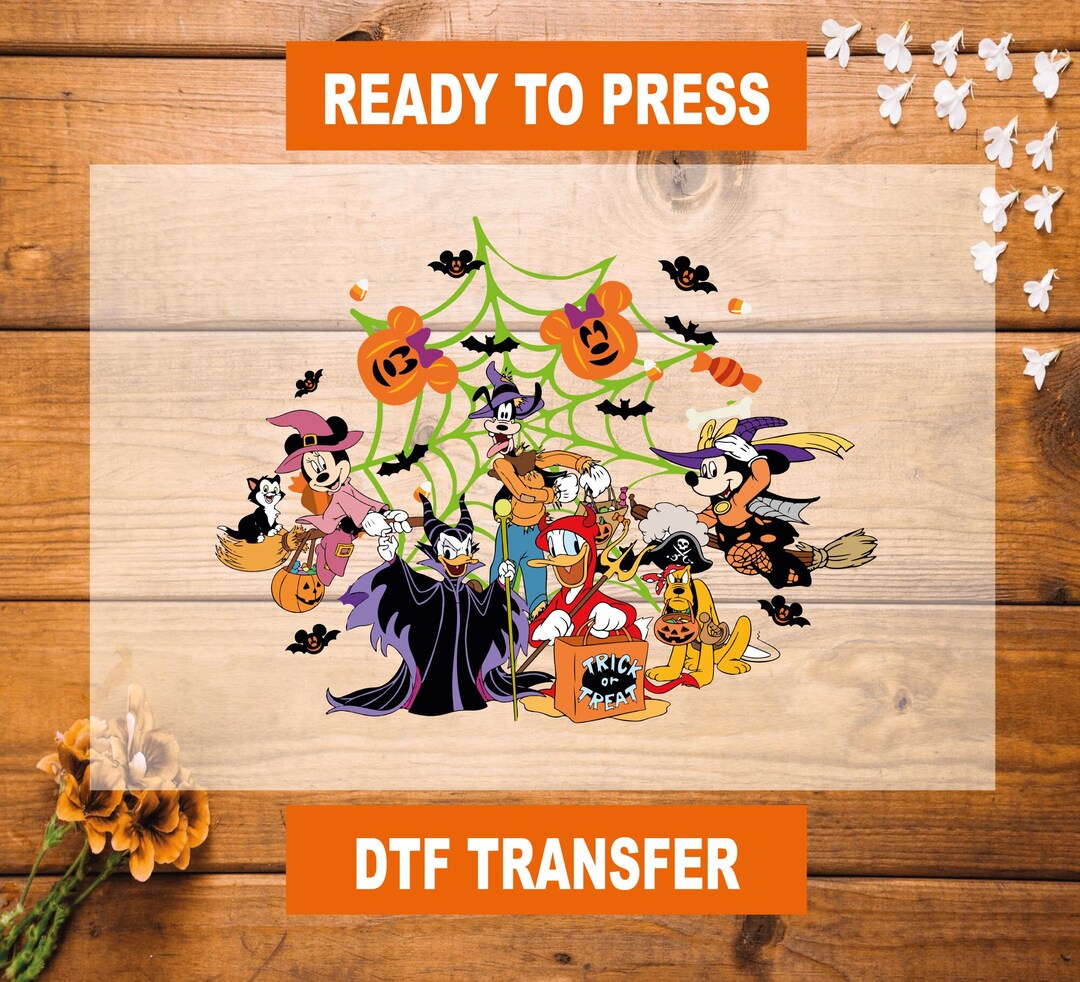 Halloween Trick or Treat, Disney Halloween DTF Transfer, Halloween ...