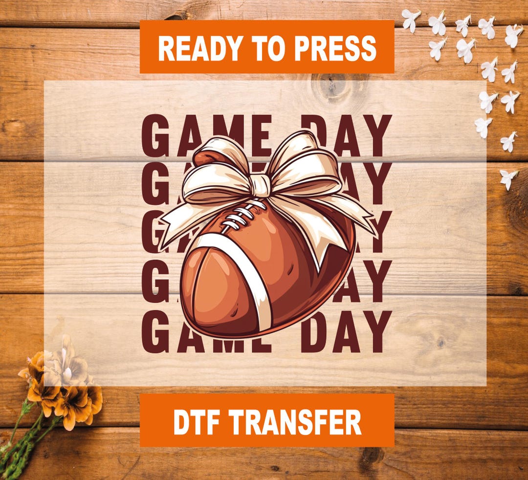 Game Day Football DTF Transfer: Ready to Press - Etsy