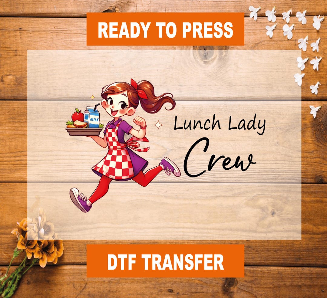 Lunch Lady Crew DTF Transfer, Ready to Press - Etsy
