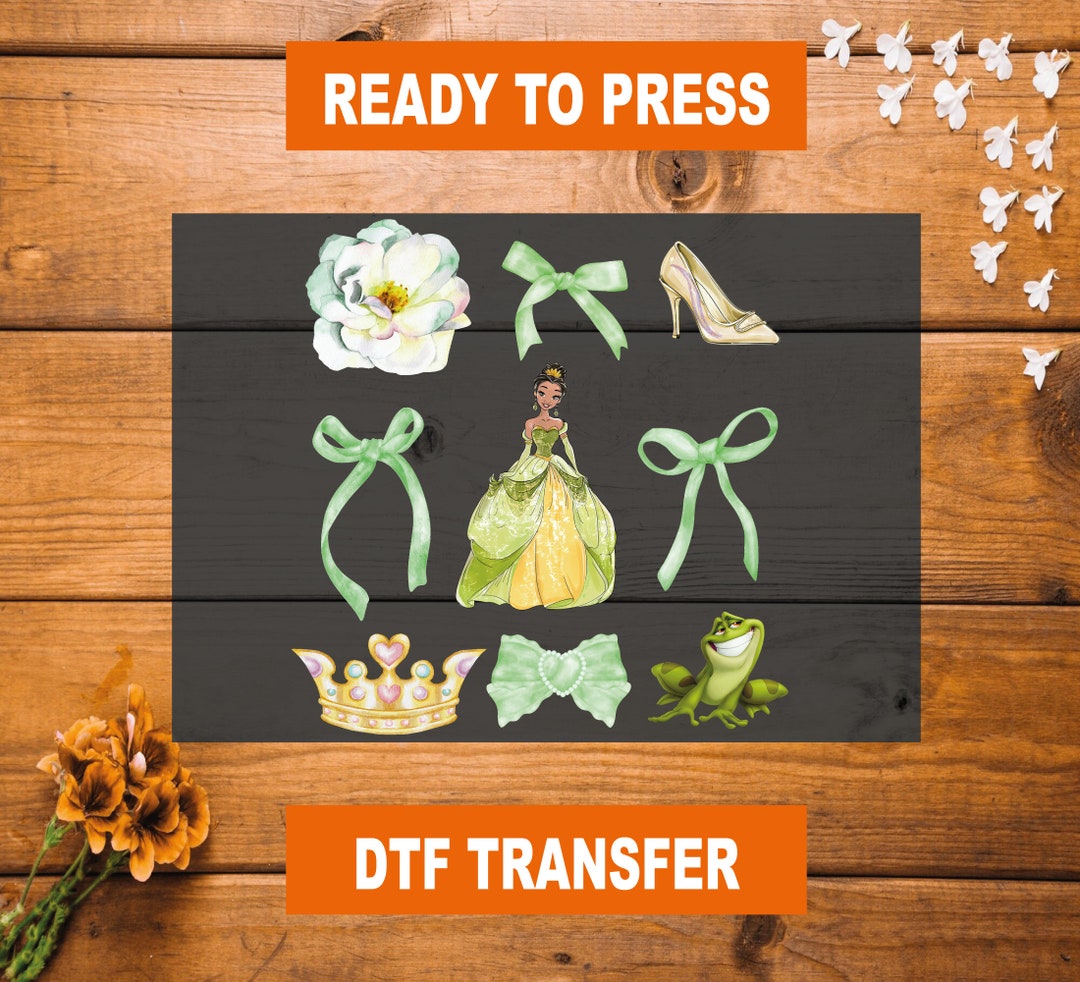Princess Iron on Sheet DTF Transfer, Princess Coquette Ready to Press ...