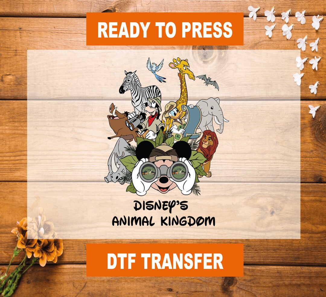 Disney Animal Kingdom DTF Transfer, Ready to Press - Etsy