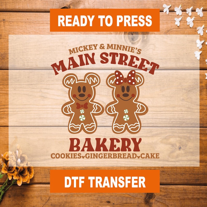 Mickeys Gingerbread Dtf - Etsy
