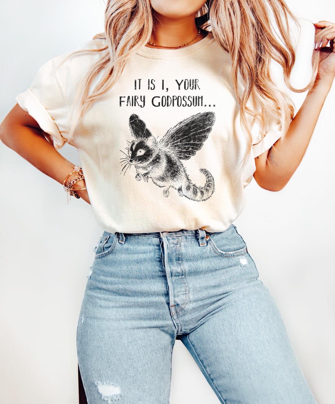 It is I Your Fairy Godpossum Shirt, Funny Opossum Lover Shirt, Fairy ...