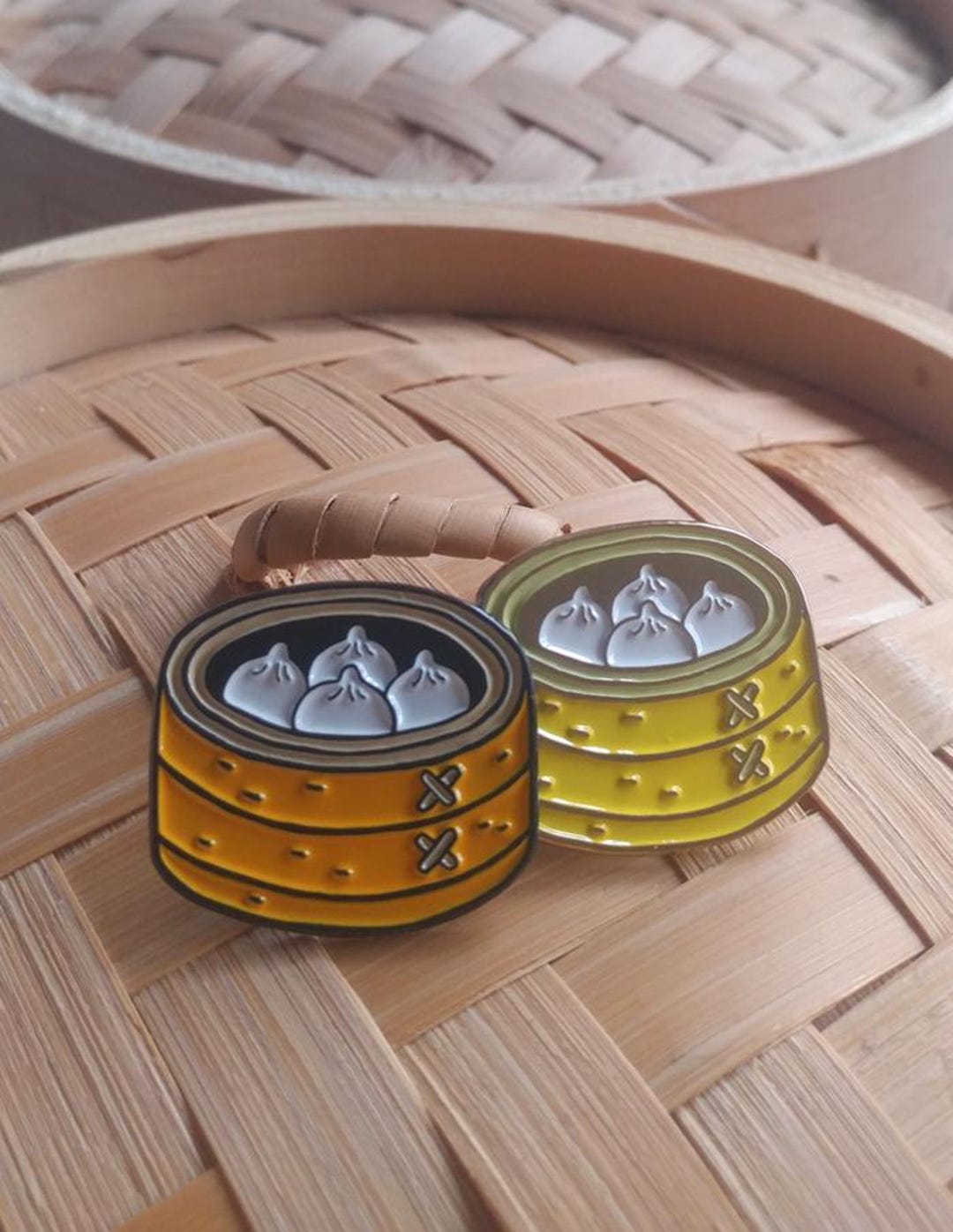 Xiao Long Bao, Soup Dumplings Enamel Pin Badge. 小籠包 / Enamel Pin Badge ...