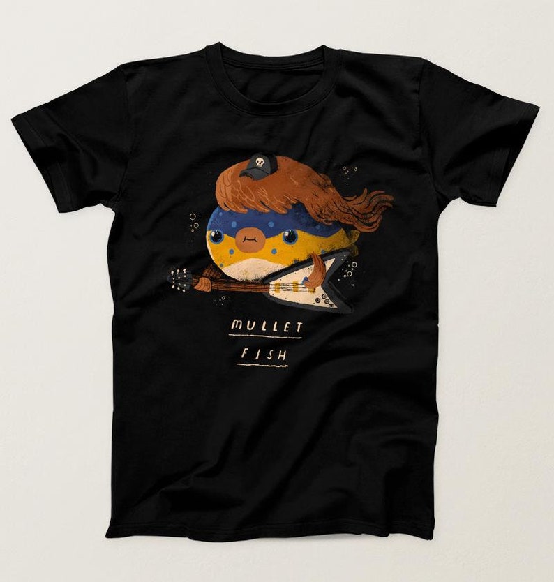 Original Mullet Fish T-shirt. Mullet Tee. Mullet Fish Shirt. Mullets ...