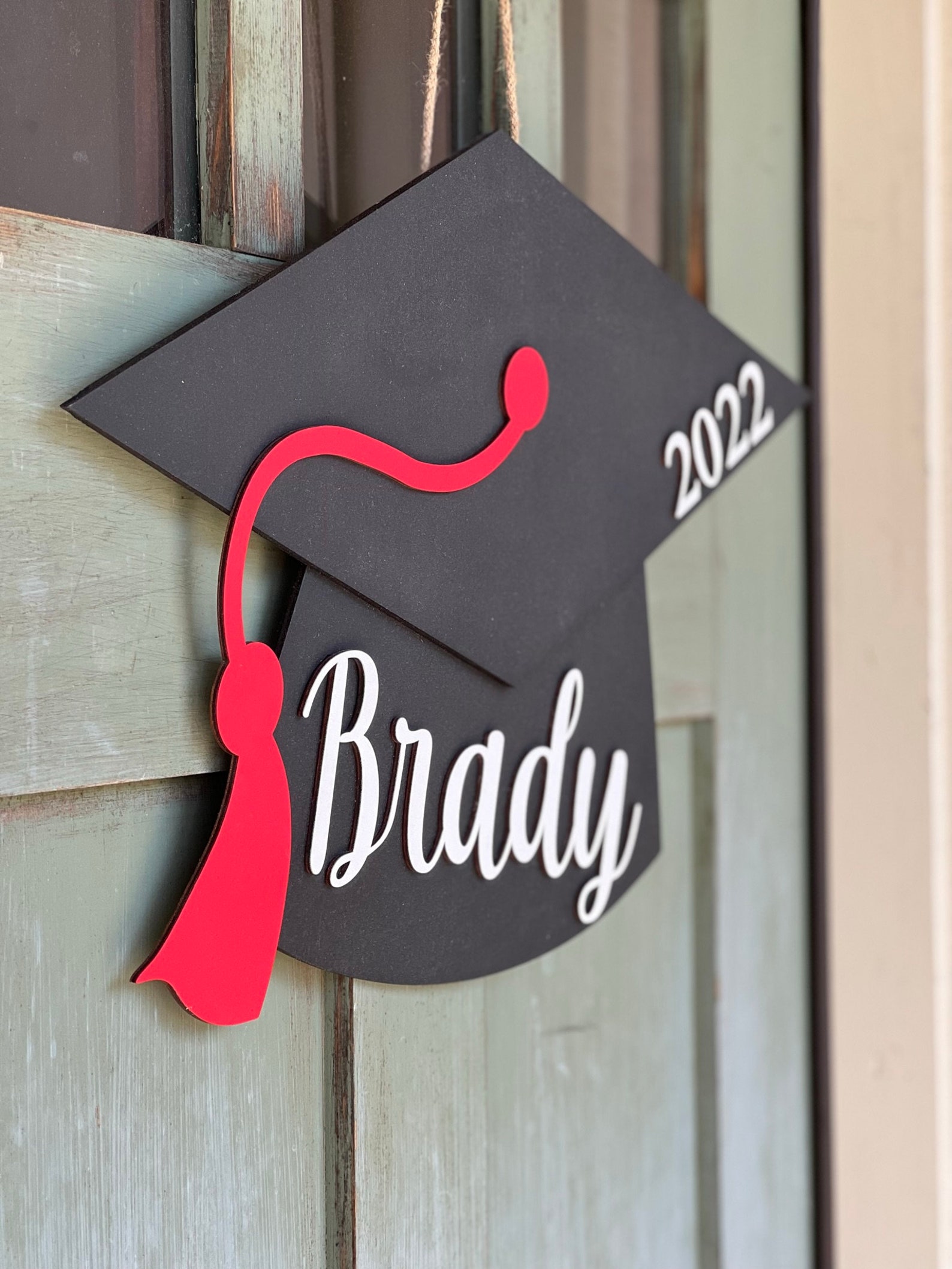 Front Door Decor Personalized Graduation Sign High School | Etsy