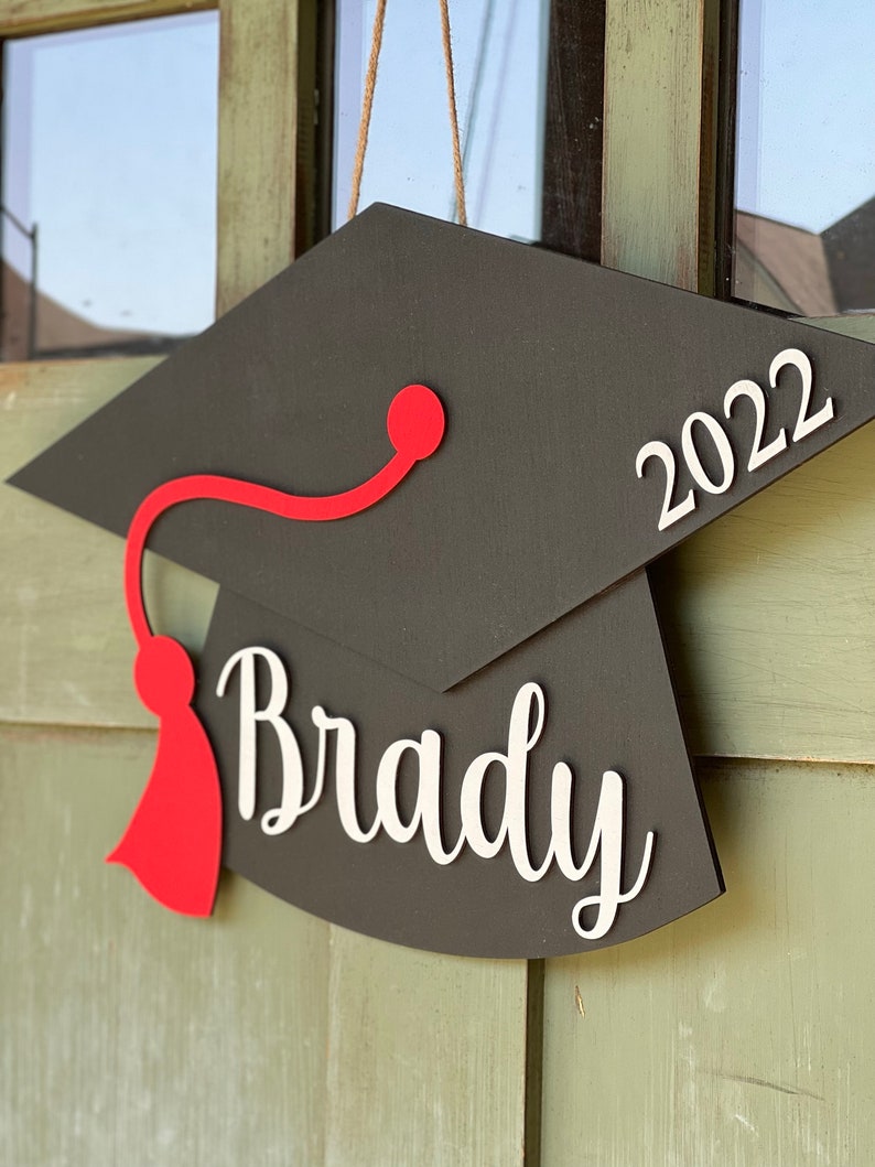 Front Door Decor Personalized Graduation Sign High School | Etsy