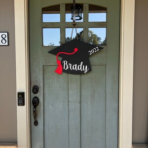 Front Door Decor Personalized Graduation Sign High School | Etsy
