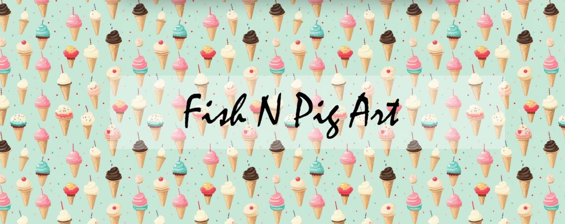 Ice Cream Cone Print Seamless Pattern Repeating File Ice Cream Cone ...