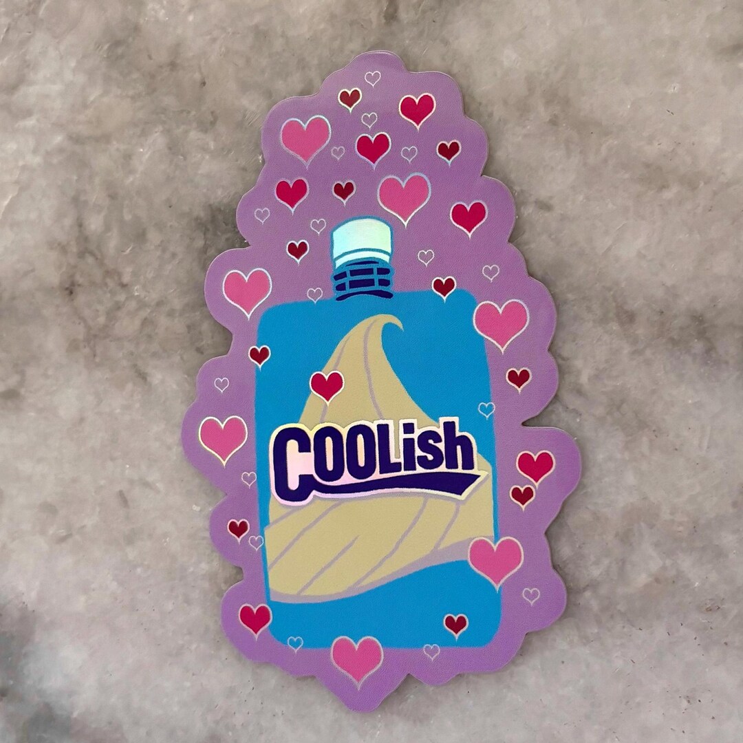 Coolish Hearts Holographic Sticker | Japanese Konbini Ice Cream Love ...