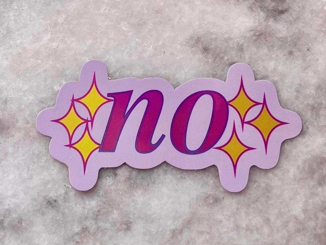 Bratty Holographic Sparkly No Sticker | Smol Size for Waterbottles ...