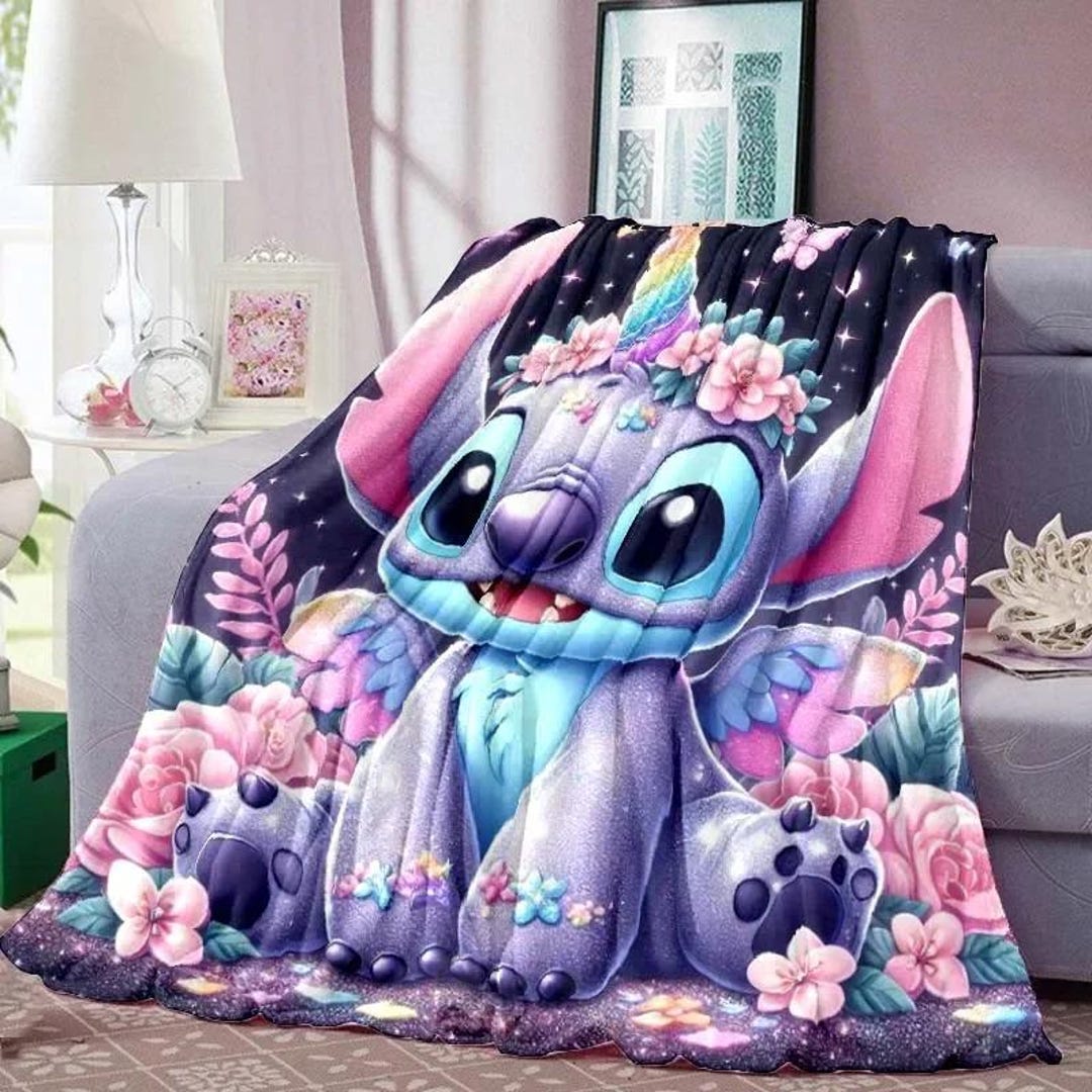 Stitch Blanket, Cartoon Stitch Throw, Lilo & Stitch Blankets, Stitch ...